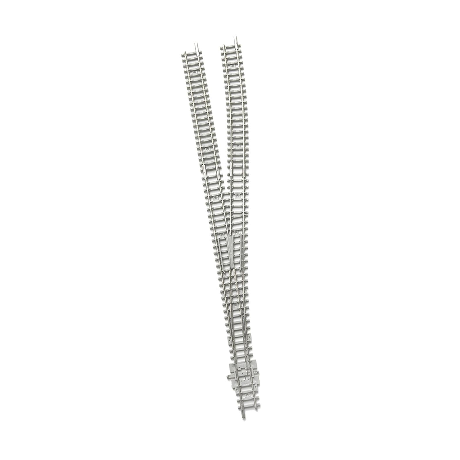 Train Track Turnout N Scale Rail Connection White Copper Construction ...