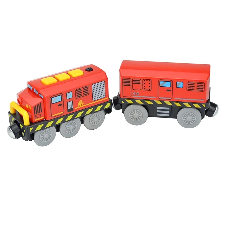 Train Track Wooden Train Toys Magnetic Set Electric Car Locomotive ...