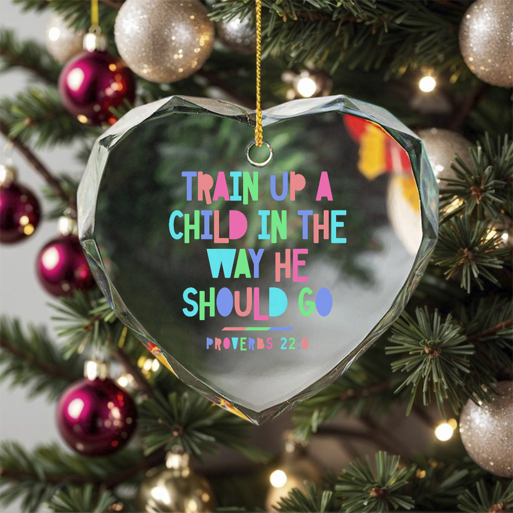 Train Up A Child Proverbs 226 Bible Verse Christian Faith Ornament ...