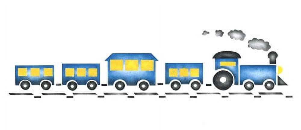 Train Wall Stencil SKU #216B by Designer Stencils - Walmart.com