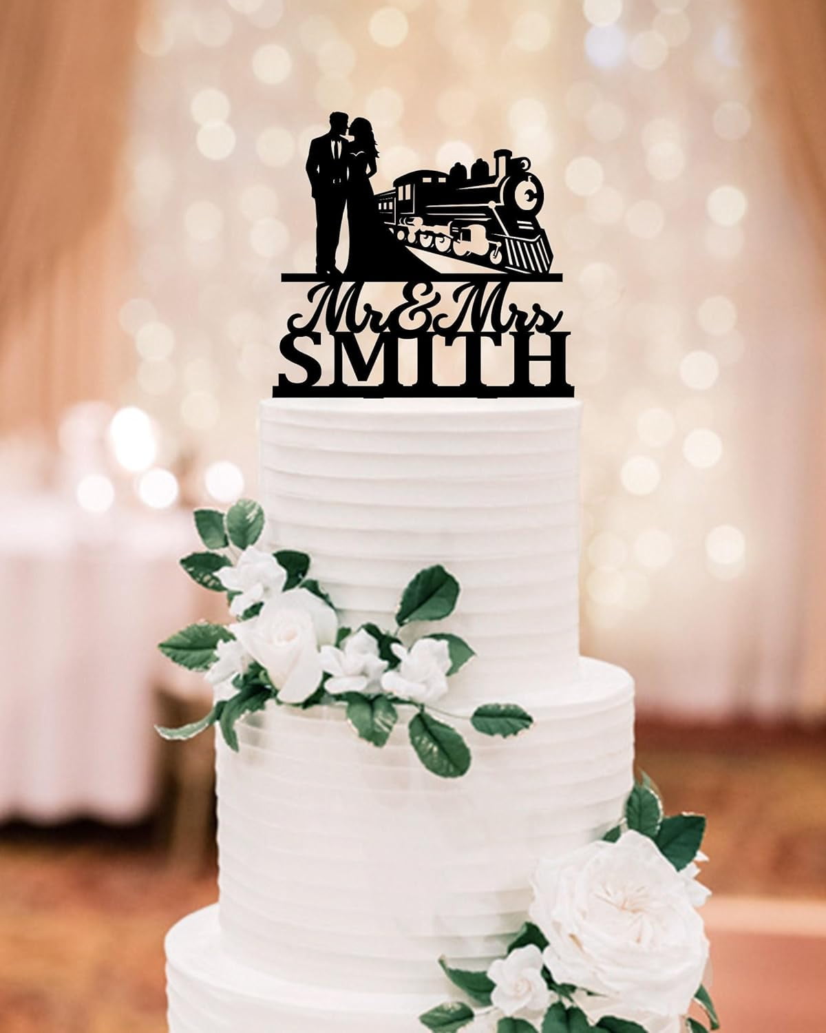 Train Wedding Cake Topper,Mr & Mrs Locomotive Topper For Weding,Train ...