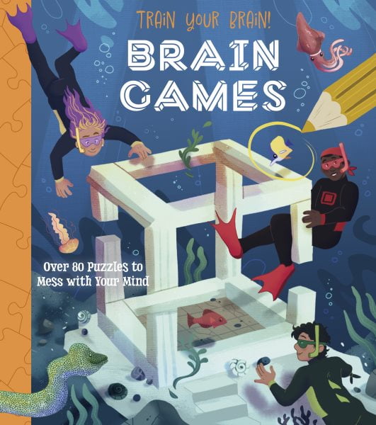 Pre-Owned Train Your Brain Puzzles: Train Your Brain! Brain Games: 100 Ingenious Puzzles for ...