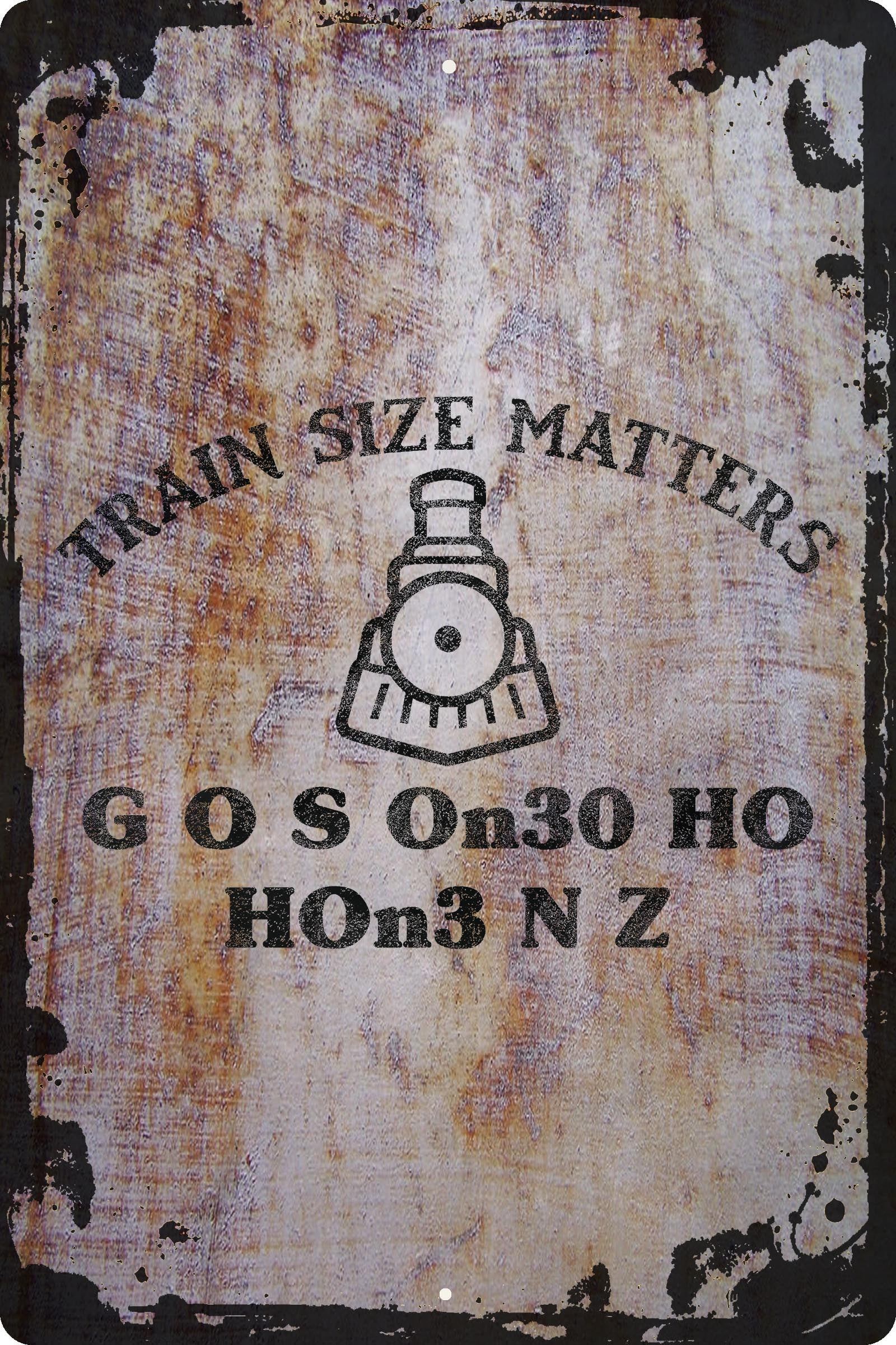 Train size matters model tracks hobby collection Beige Wall Art Decor ...