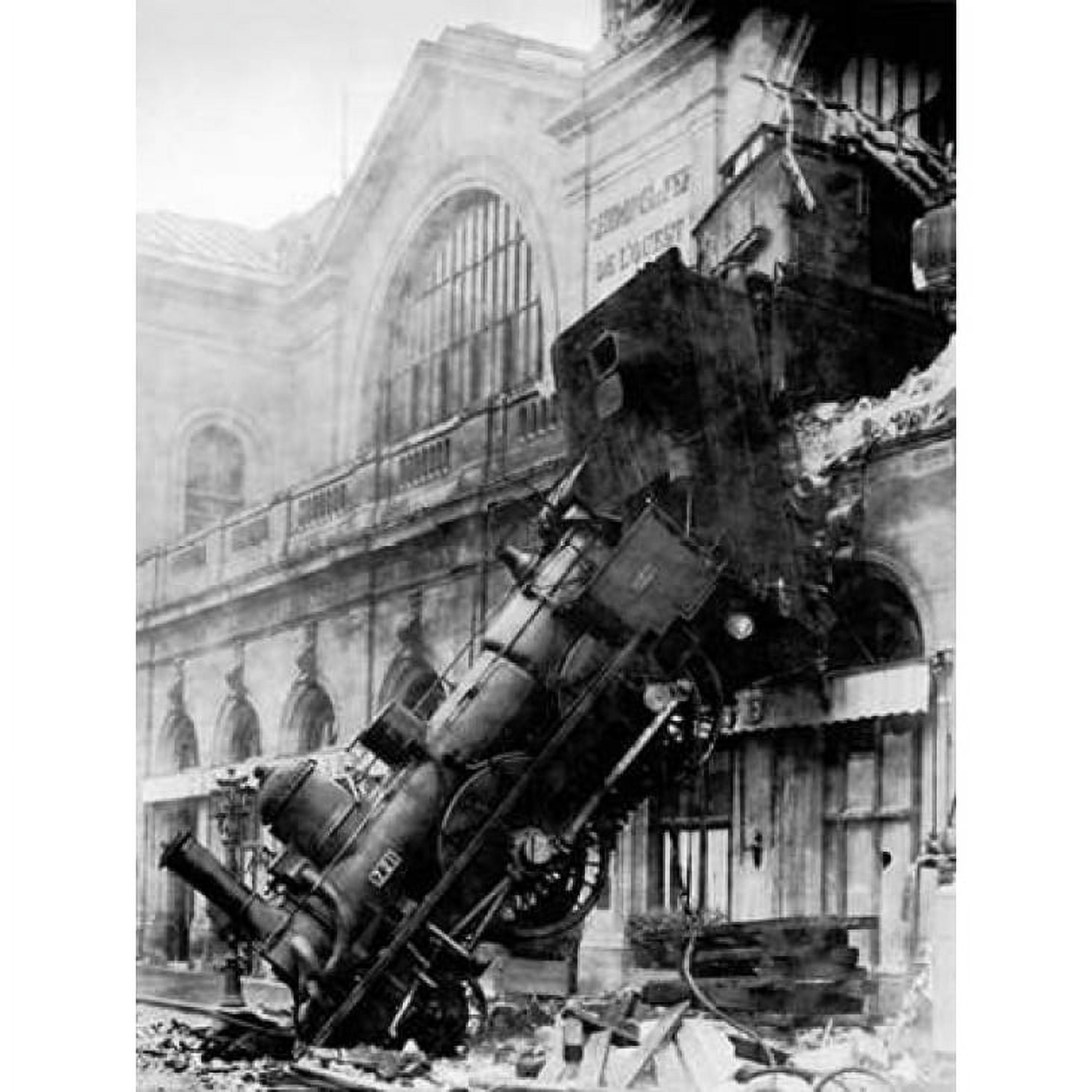Train wreck at Montparnasse Paris 1895 Poster Print by Anonymous ...