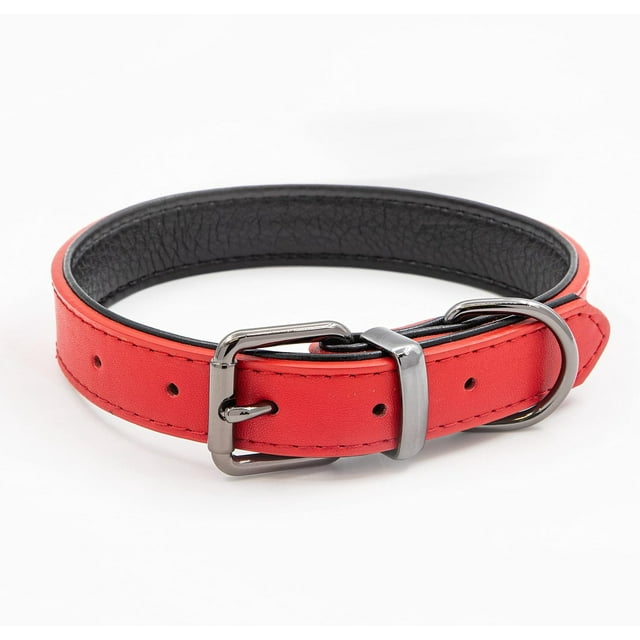 TrainPro Soft Leather Dog Collar. Waterproof Collars for Small, Medium ...