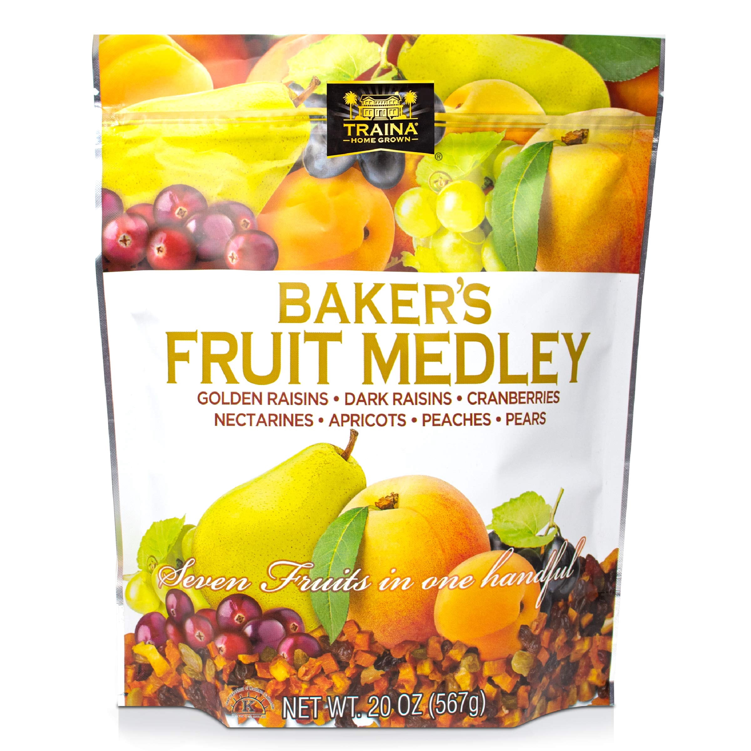 Traina Home Grown Baker’s Fruit Medley - Diced Peaches, Cranberries ...