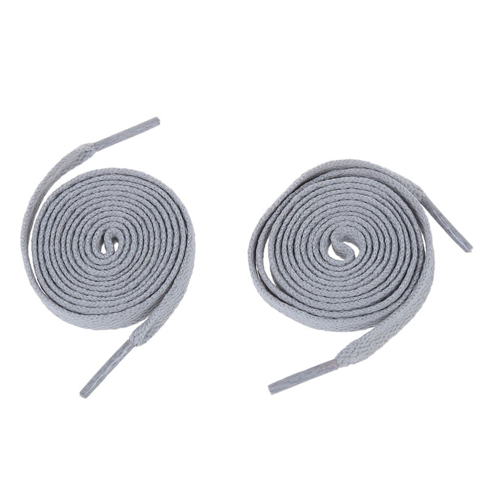Trainers Plastic Tips 52.4 Long Grey Flat Wide Strings 2pcs - Walmart.com