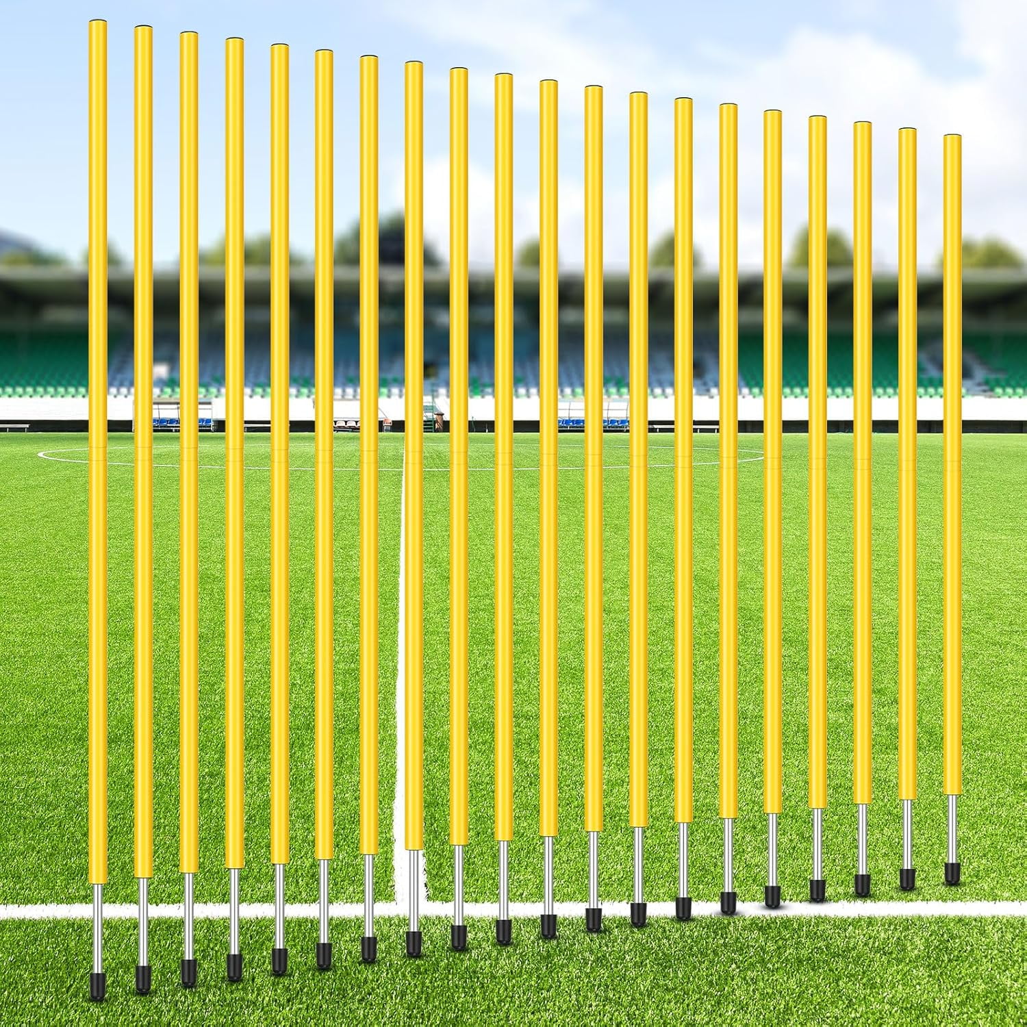 Training Agility Poles 5ft Forza Slalom Adjustable Soccer Training ...
