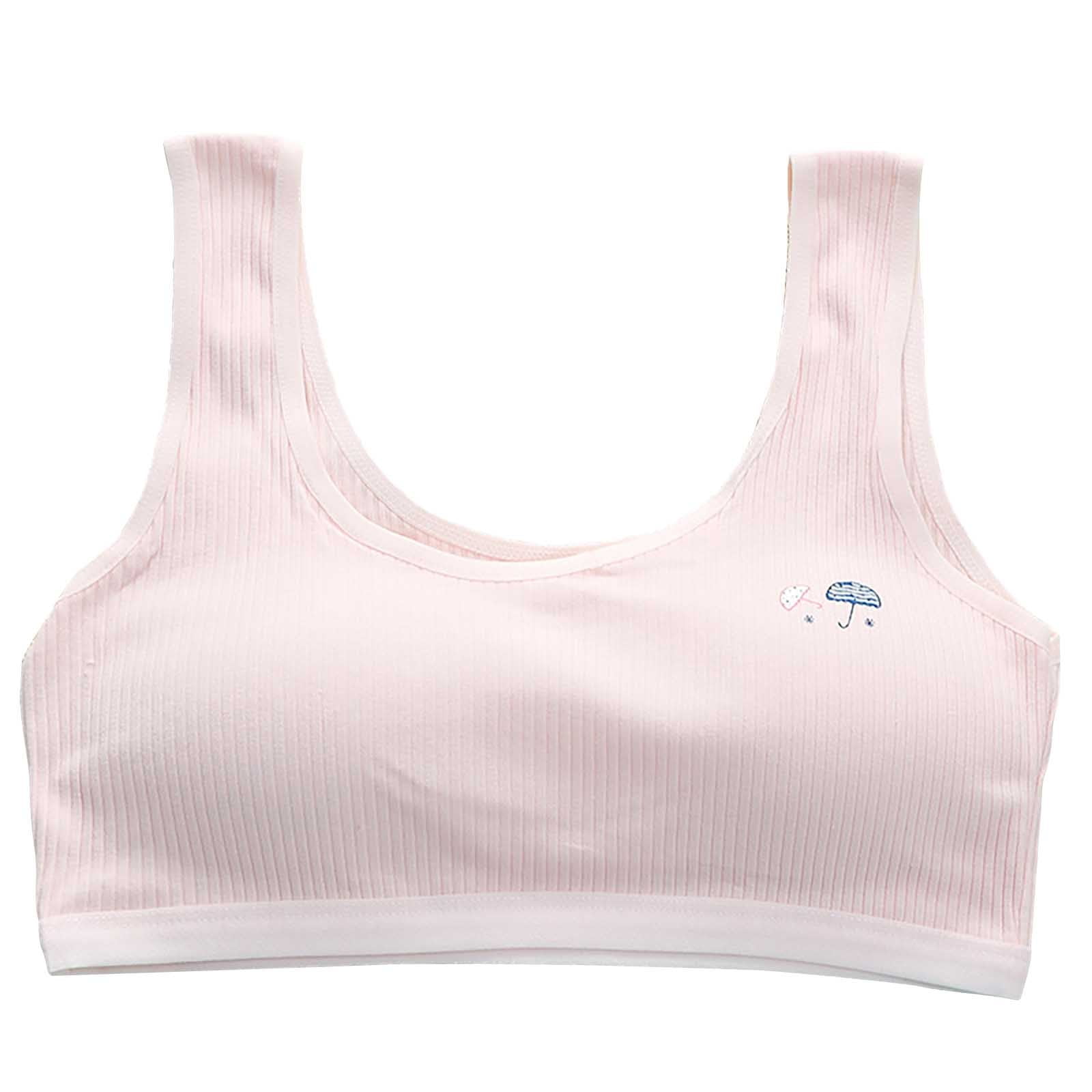 Training Bra Kids Girls Solid Wire Free Soft Stretchy Bralettes ...