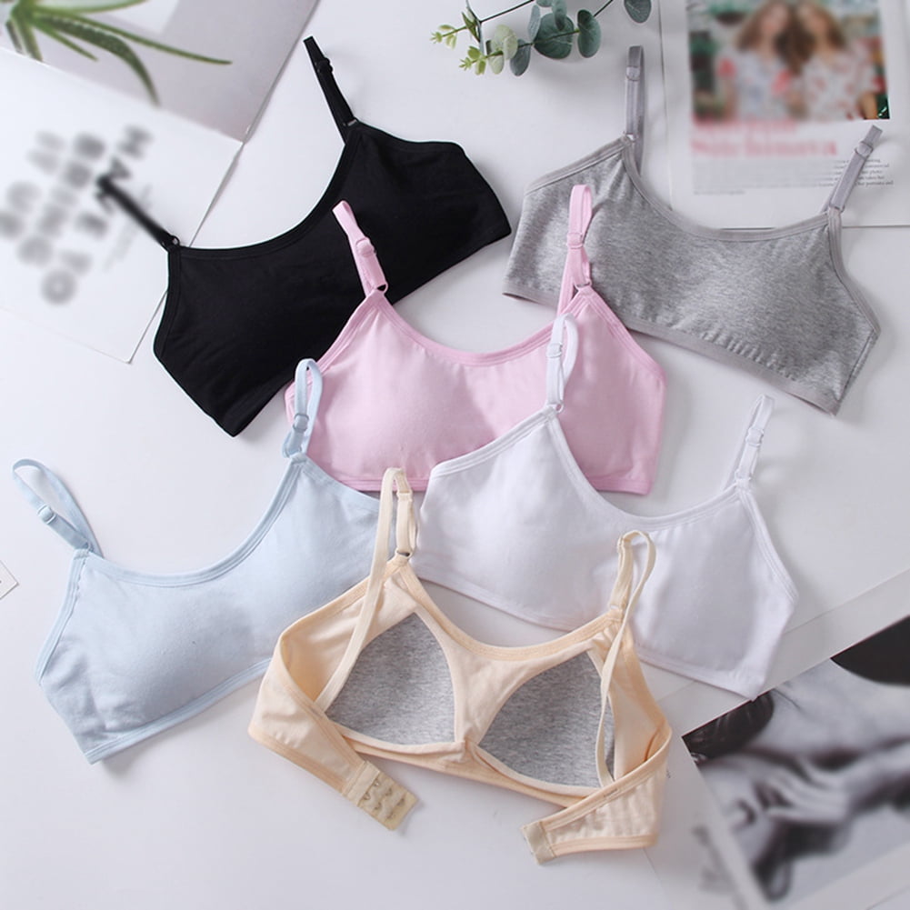 Training Bra for Girls 10-12 Lightly Padded Solid Color Underwears ...