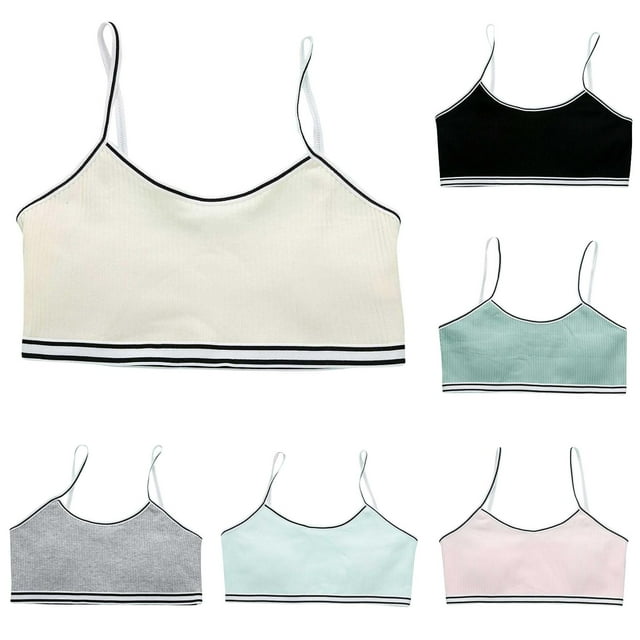 Training Bra for Girls 8-11 Beginners Racerback Straps & Soft Elastic ...
