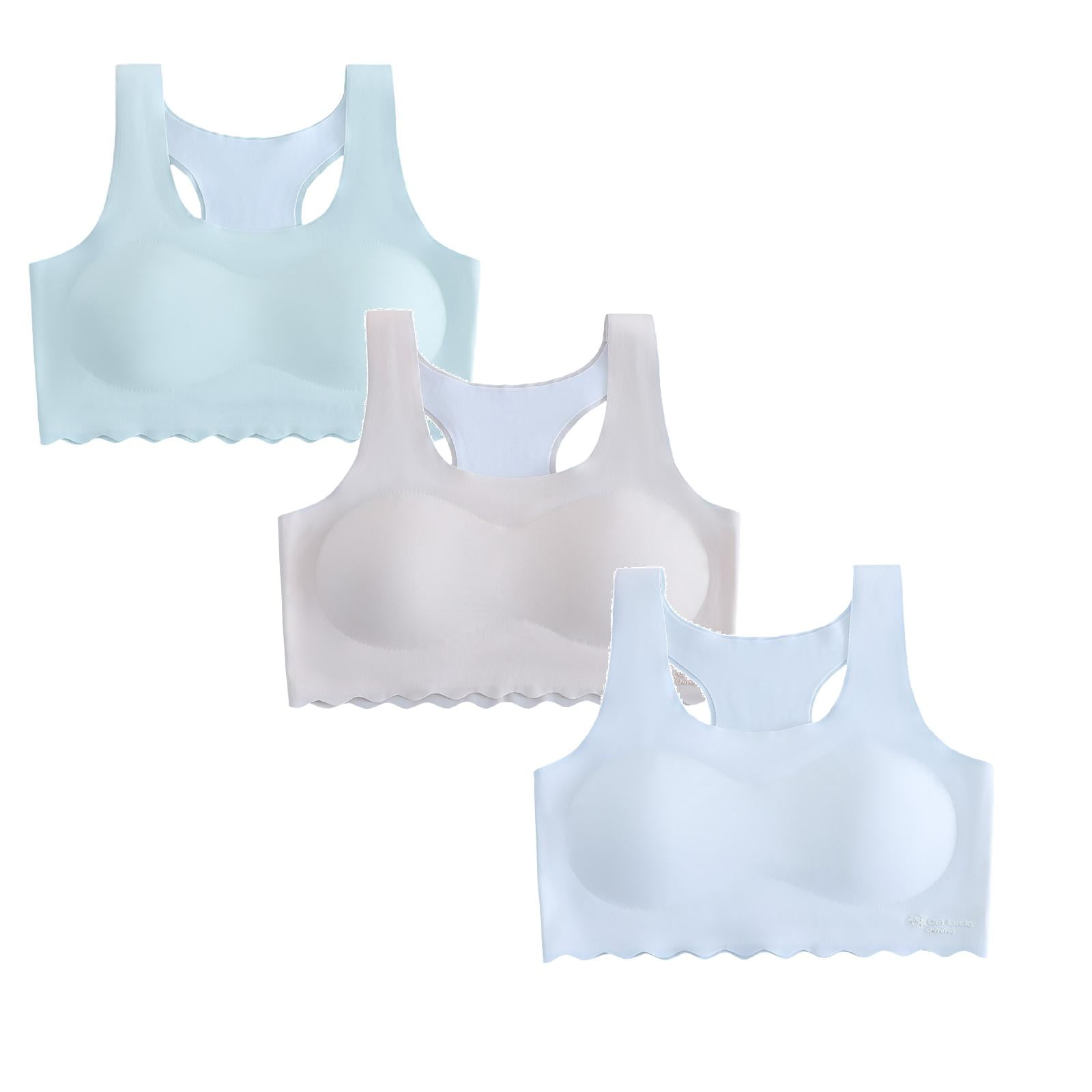 Training Bra for Girls Teen Girls Seamless Bras Adjustable Straps ...