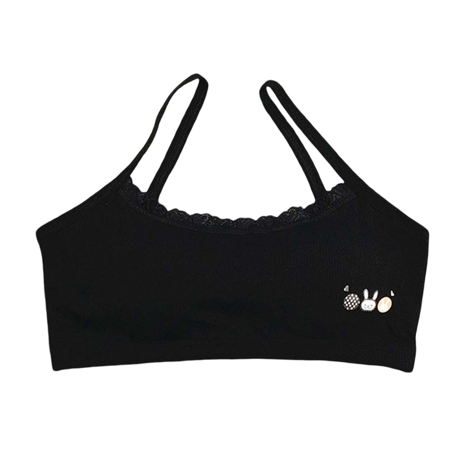 Training Bras Kids Girls Solid Adjustable Straps Training Bra Wire Free ...