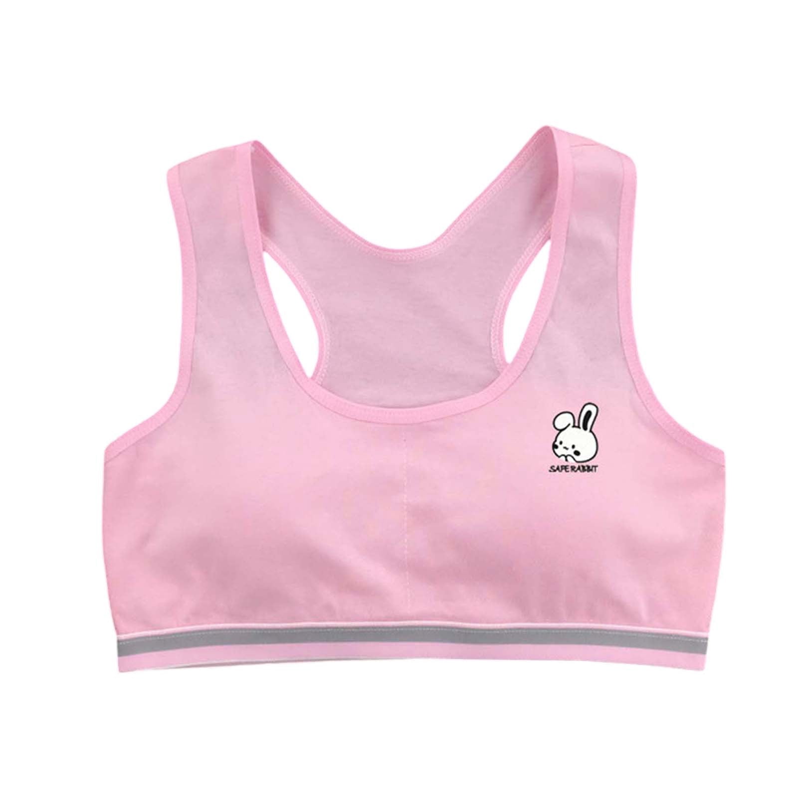 Training Bras Kids Girls Solid Wire Free Soft Stretchy Bralettes ...