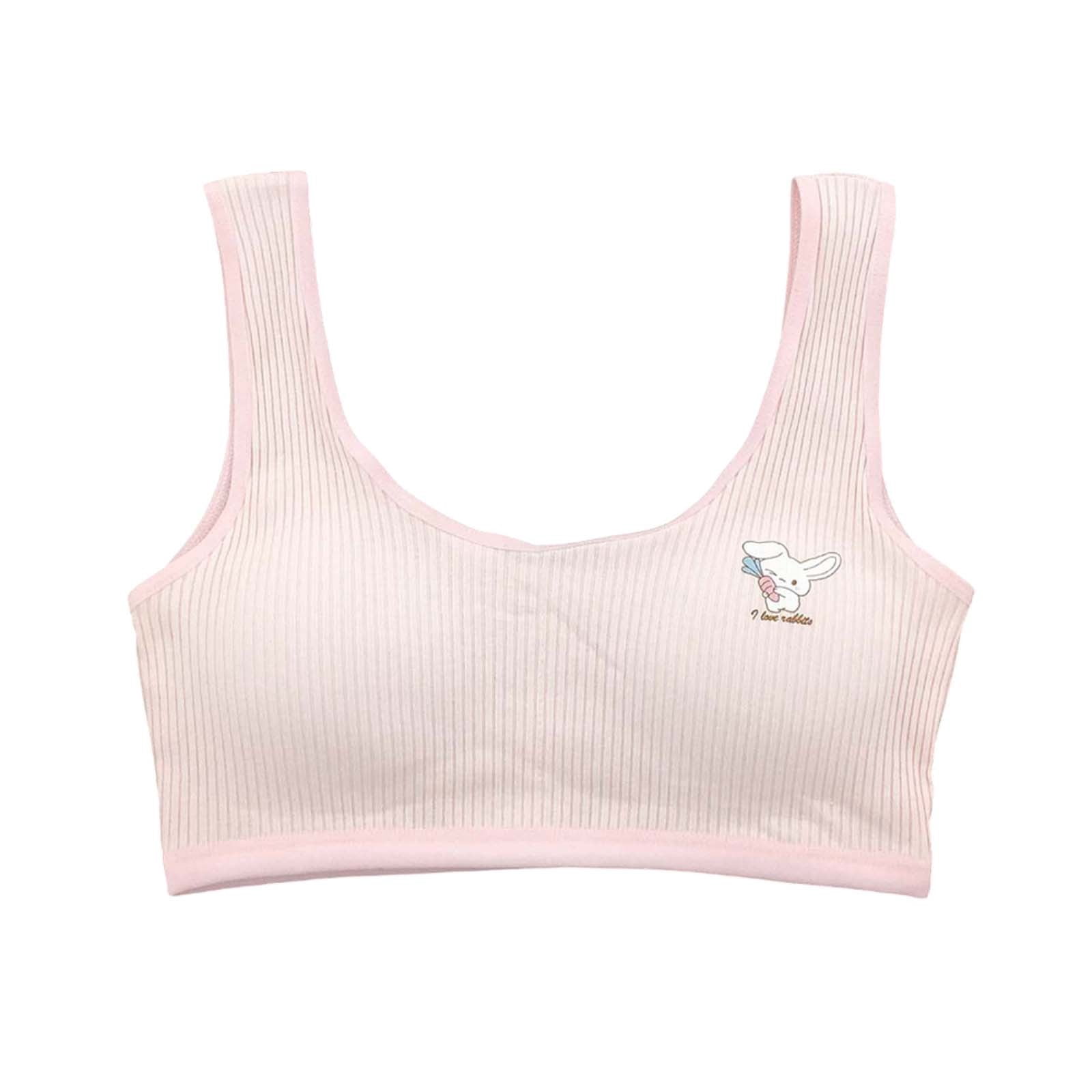 Training Bras Kids Girls Solid Wire Free Soft Stretchy Bralettes ...