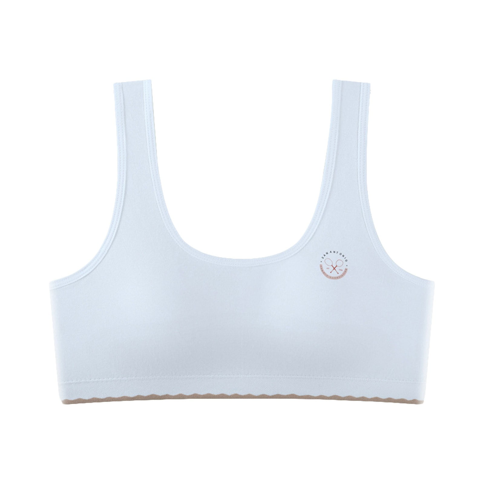 Training Bras Removable Padded Wirefree Medium Support Cotton Built Up ...