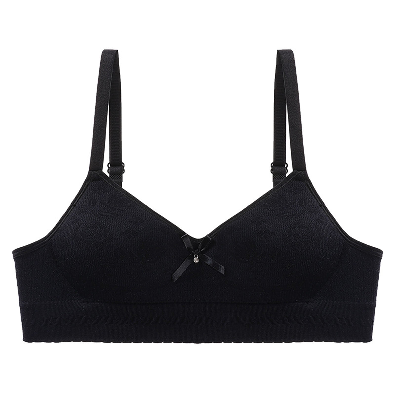 Training Bras Teen Girls Seamless Wireless Bra with Adjustable Straps ...