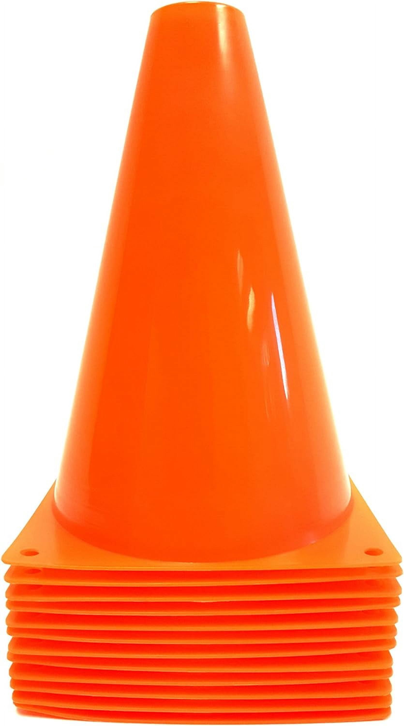 Training Cones, 7" Inch, 1 Dozen Multipurpose Orange Cones - Walmart.com