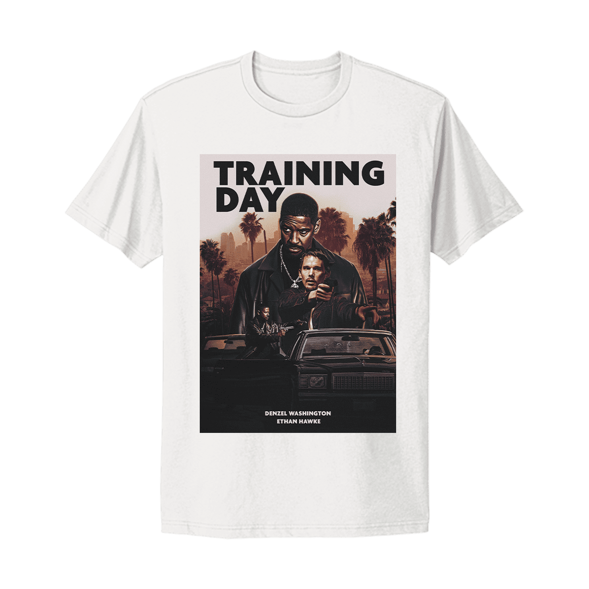 Training Day 90s Poster Graphic Movie Classic Film retro vtg T-Shirt ...