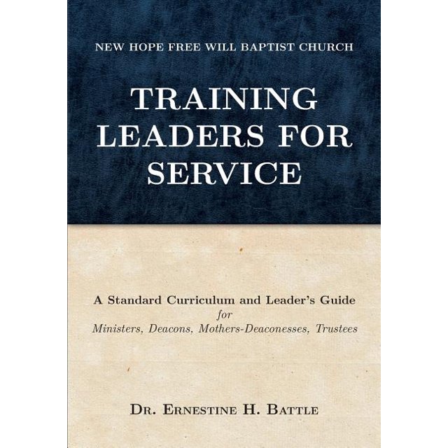 Training Leaders For Service: A Standard Curriculum and Leader's Guide ...