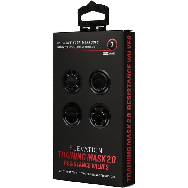 Training Mask 2.0 Black Resistance Valves - Walmart.com