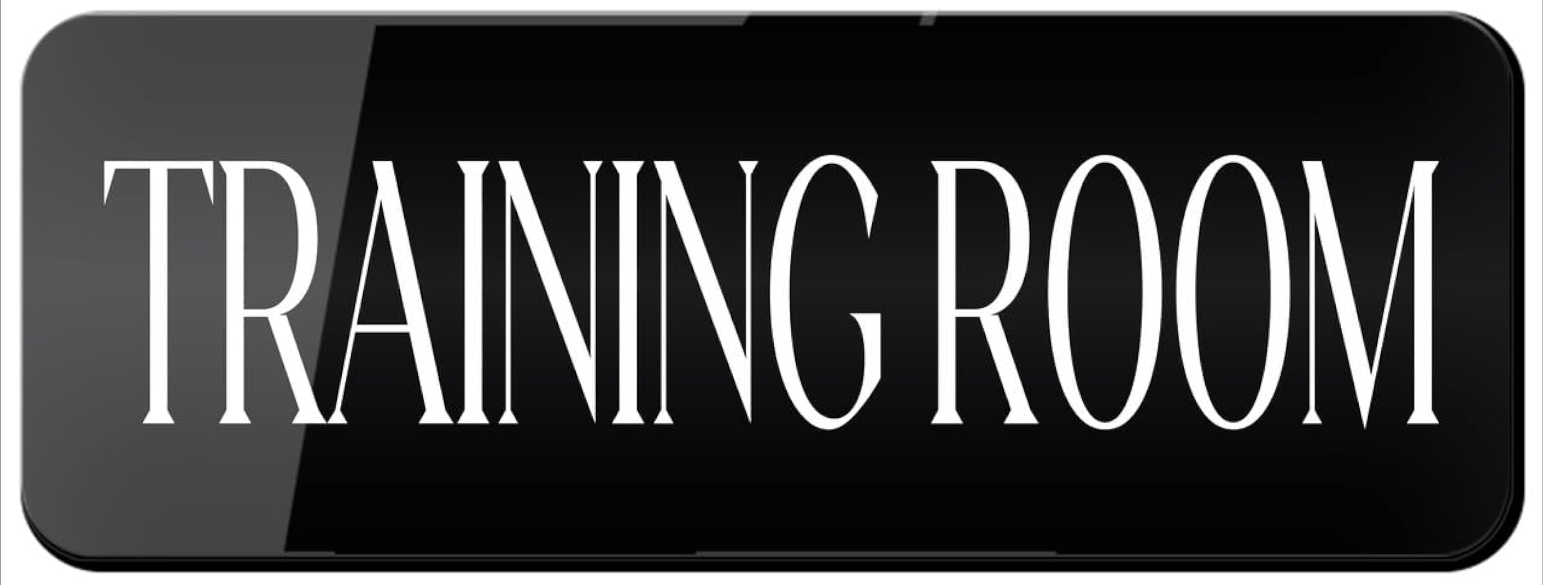 Training Room Acrylic Plastic Sign For Home Office Business Door 10X3In ...