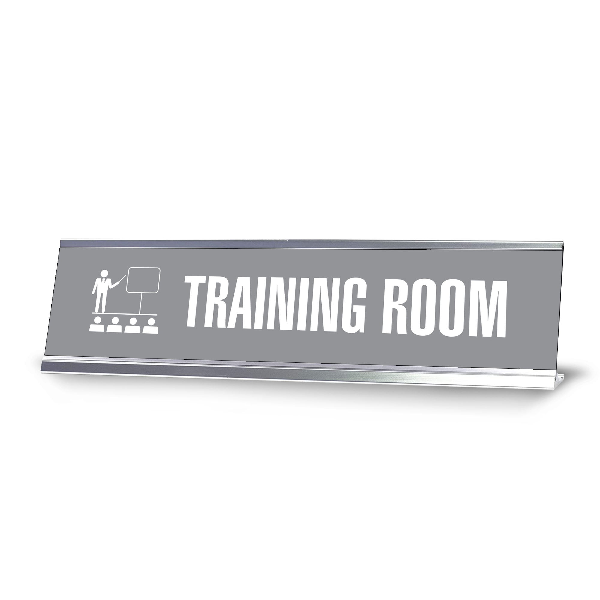 Training Room, Grey Silver Frame, Desk Sign (2x8") - Walmart.com