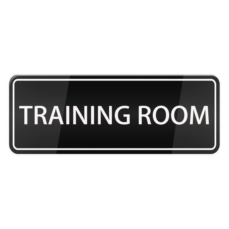 Training Room Sign For House Door, Plastic Self-Adhesive Signs For ...