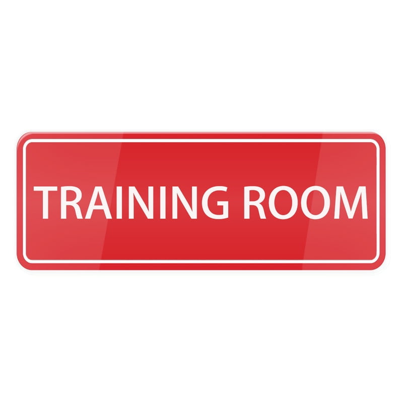 Training Room Sign For House Door, Plastic Self-Adhesive Signs For ...