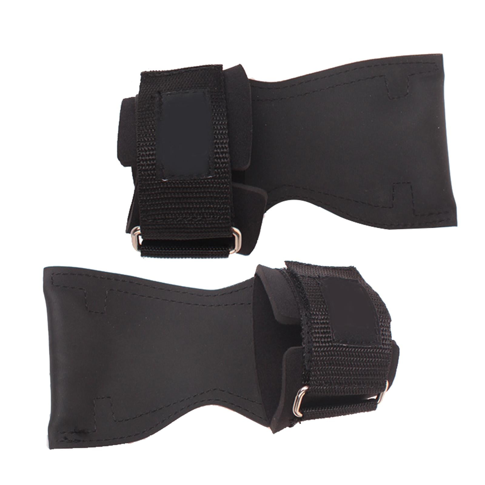 Training Workout Gloves with Wrist Support Hand Grips Fingerless ...