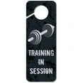 Training in Session Gym Strength Weight Plastic Door Knob Hanger Sign ...