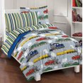 Trains Boys Kids Full Comforter, Sheets & Shams Set (7 Piece Bed In A ...