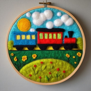 Phalaenopsis Needle Felting Kit, Beginner Felt Painting Kit with ...