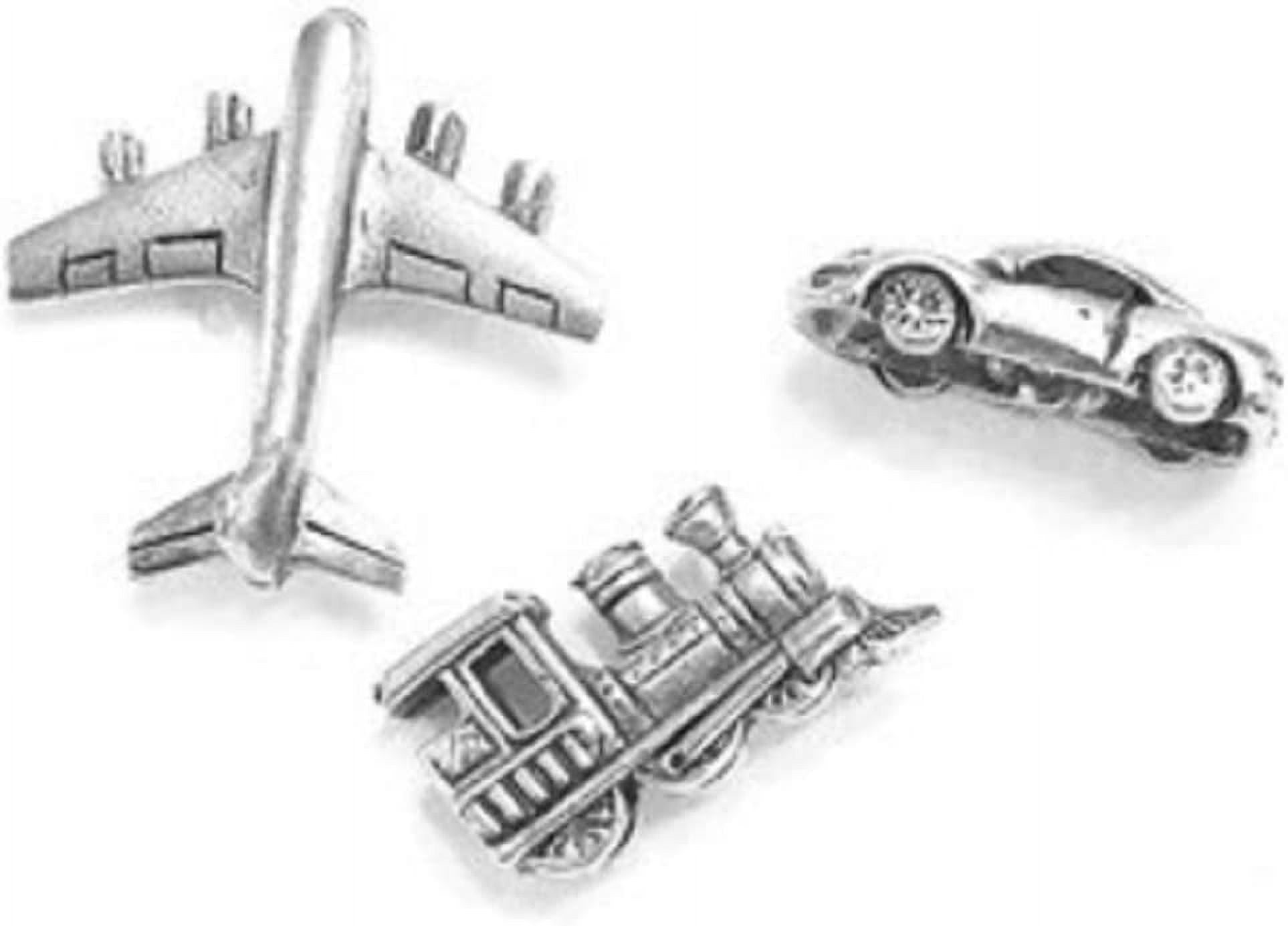 Trains and Automobiles Push Pins 15pc Set, Antique Silver - Walmart.com