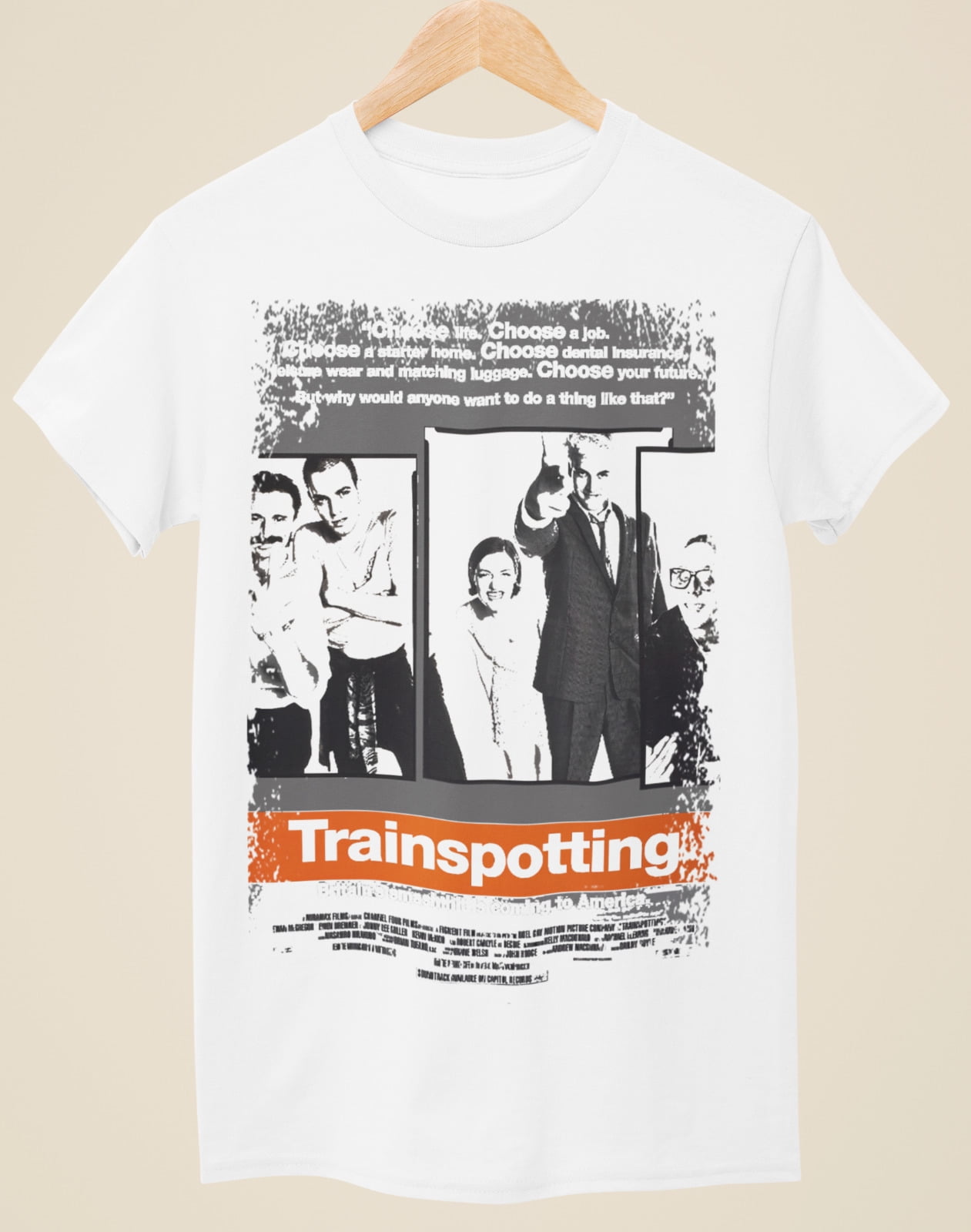 Trainspotting - Movie Poster Inspired Unisex White T-Shirt - Walmart.com