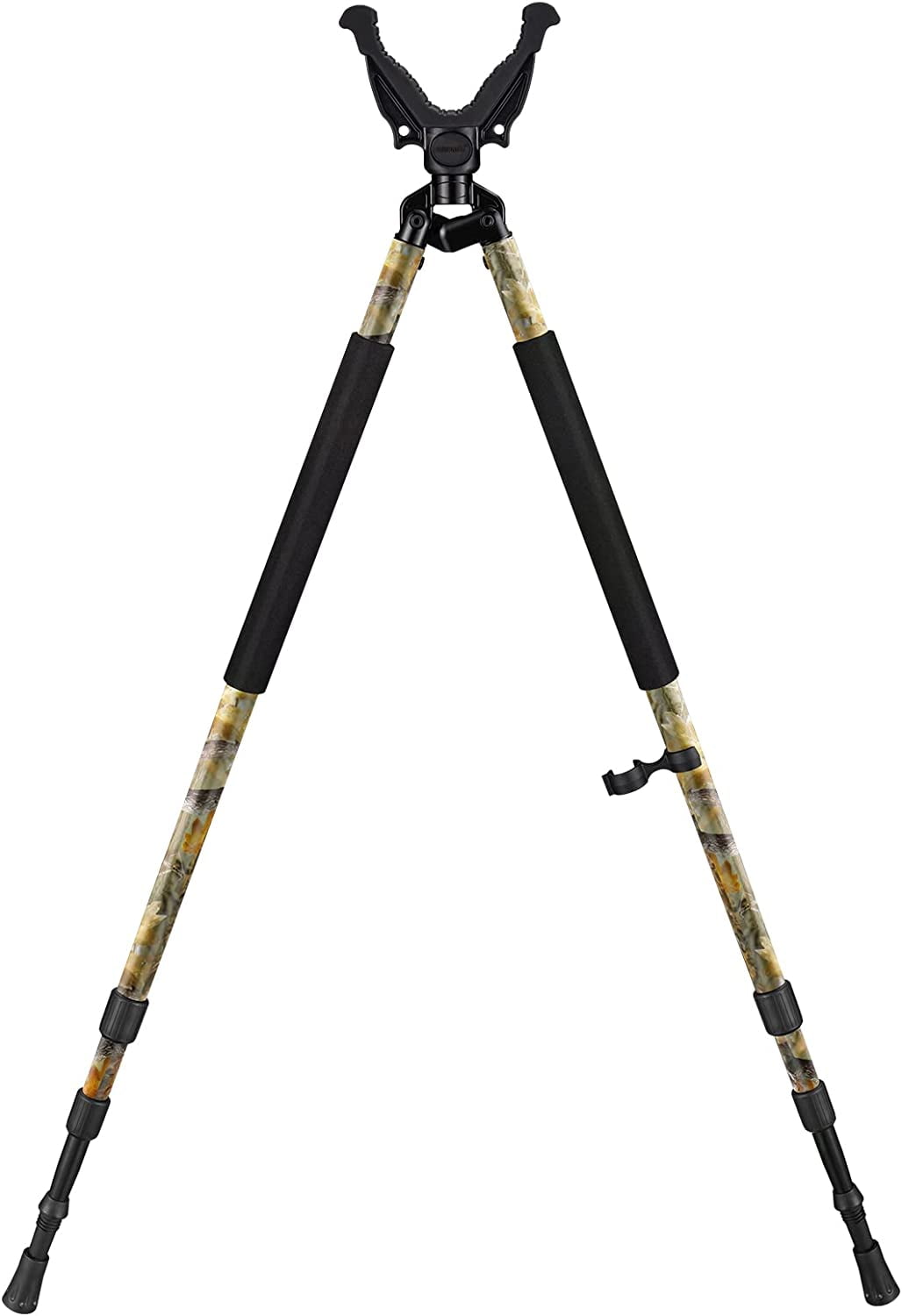 Trakiom Bipod with 360° V Yoke Rest, Adjustable Hunting Bipod Shooting ...