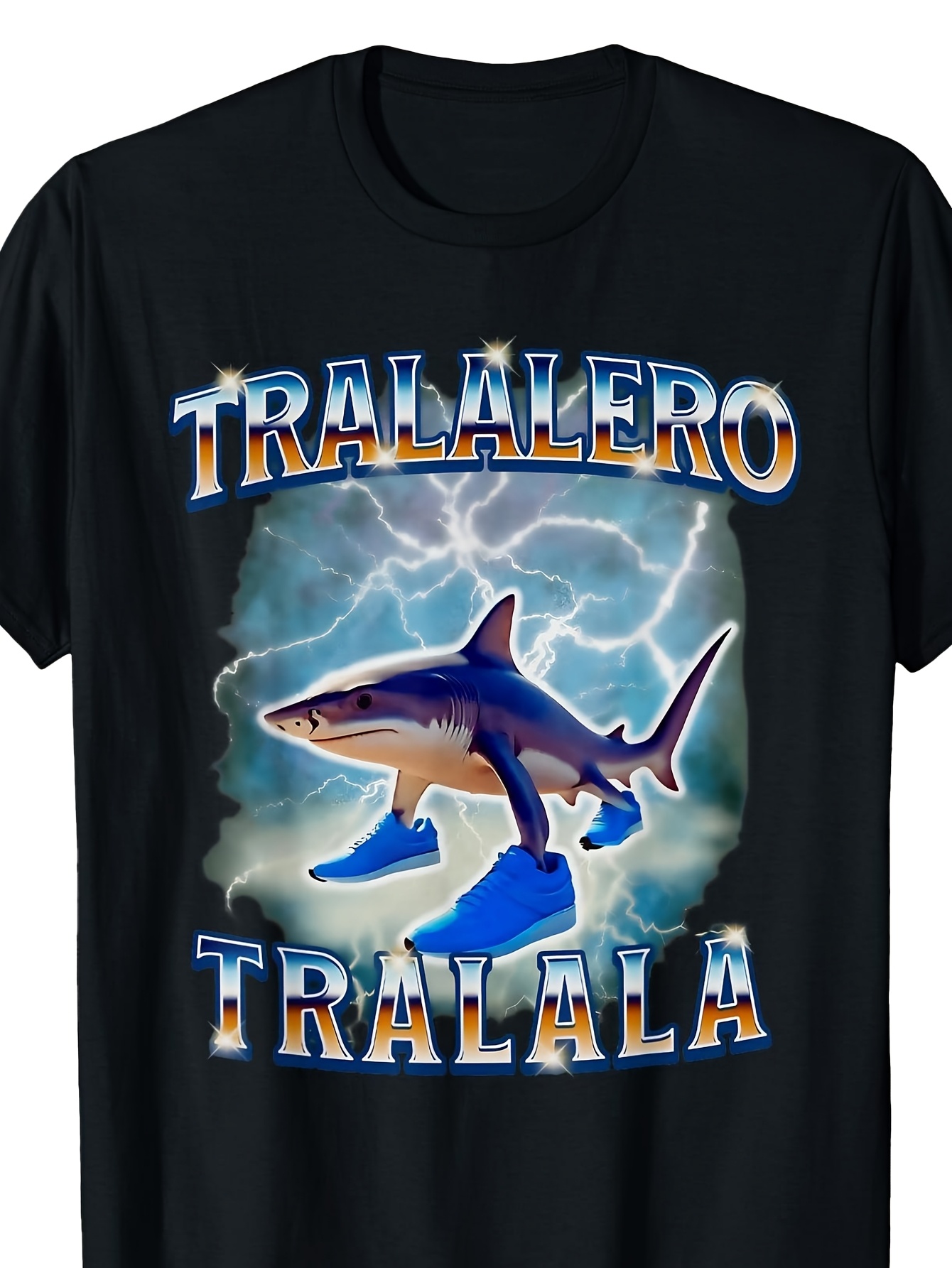 Tralala Bootleg Brainrot Italian Brainrot Meme Funny Crew Neck Tee with ...