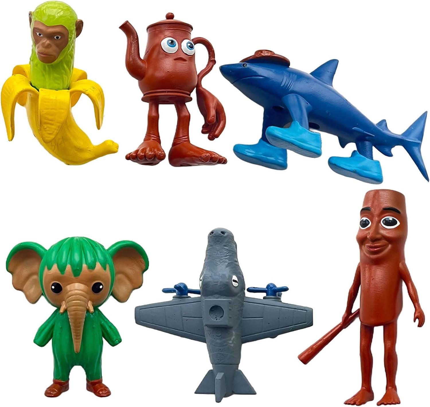 Tralalero Tralala Action Figures 3.5 Inch Italian Brainrot Cake Toppers ...