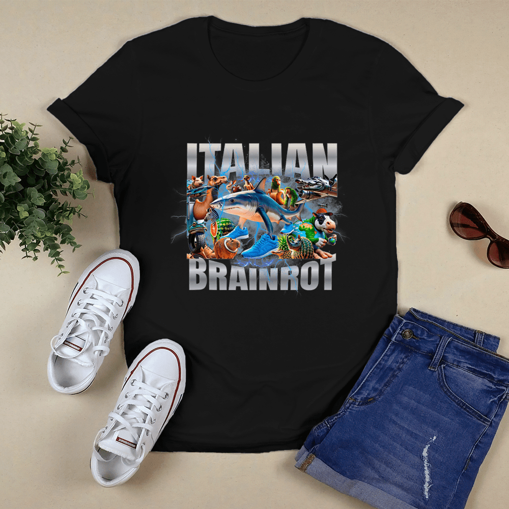 Tralalero Tralala Bootleg Brainrot Italian Brainrot Meme Classic Tshirt ...