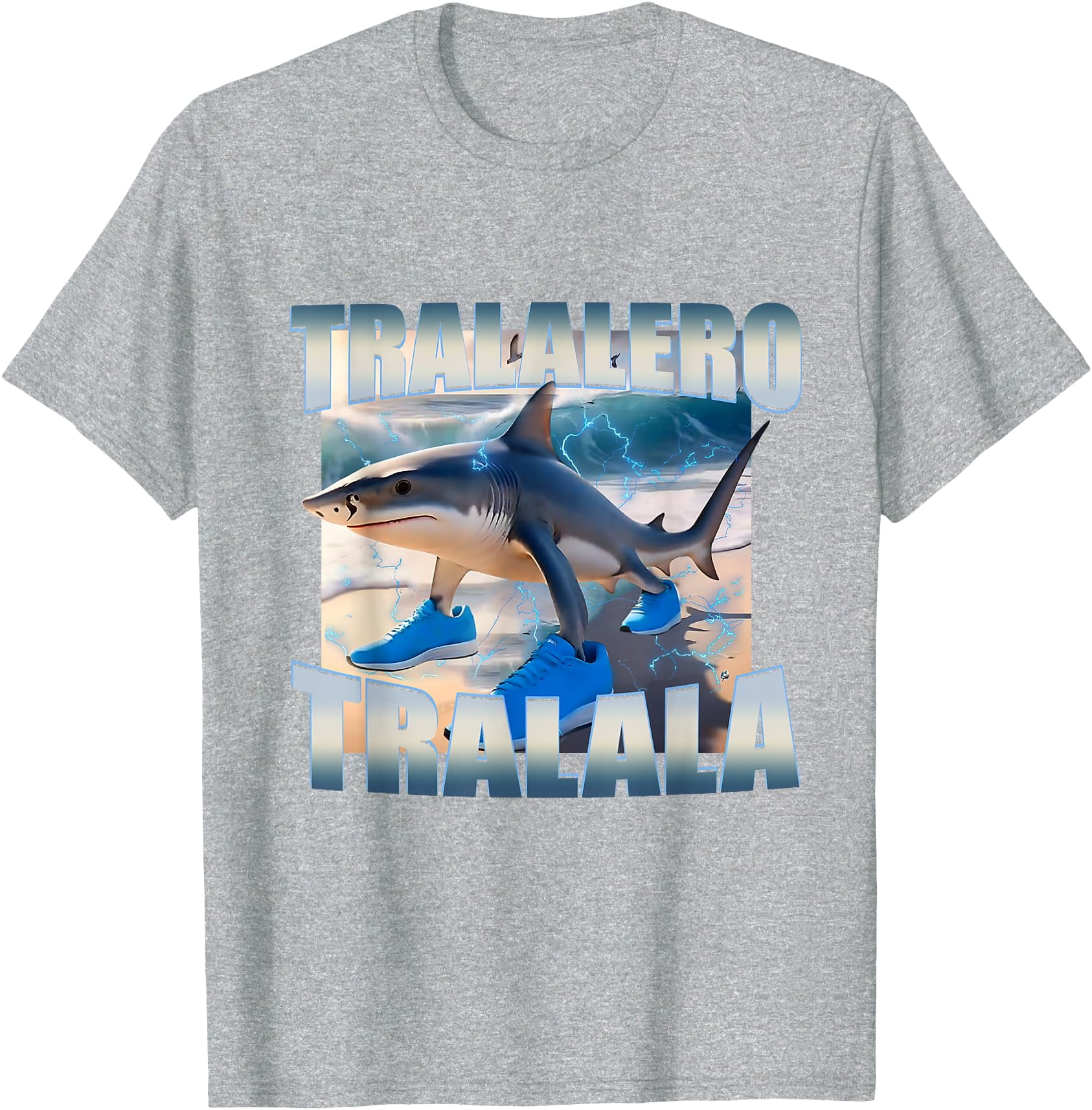 Tralalero Tralala Bootleg Brainrot Italian Meme Softstyle Unisex T ...