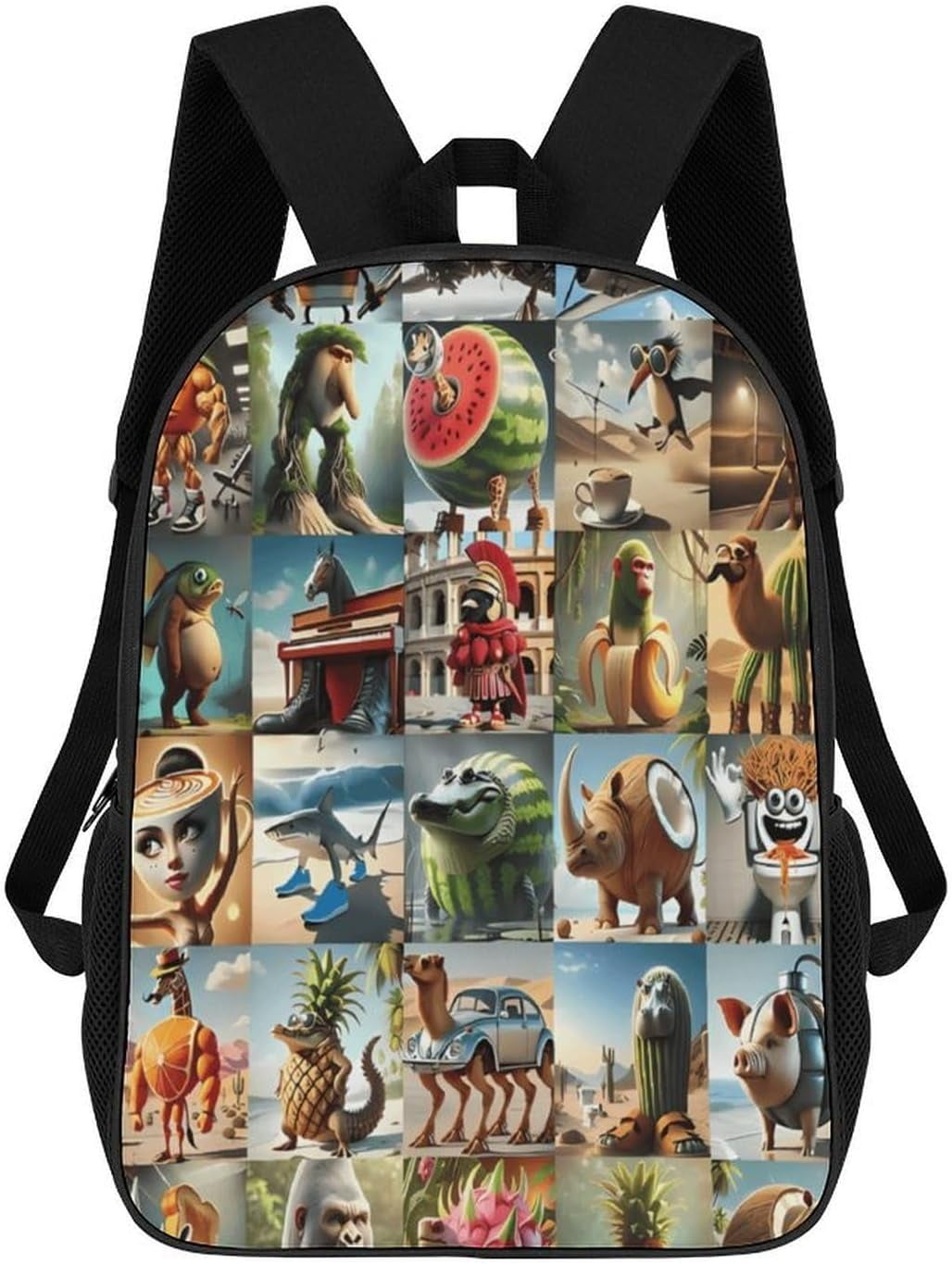 Tralalero-Tralala Brainrot Merch 17 Inch Shoulder Backpack Italian ...