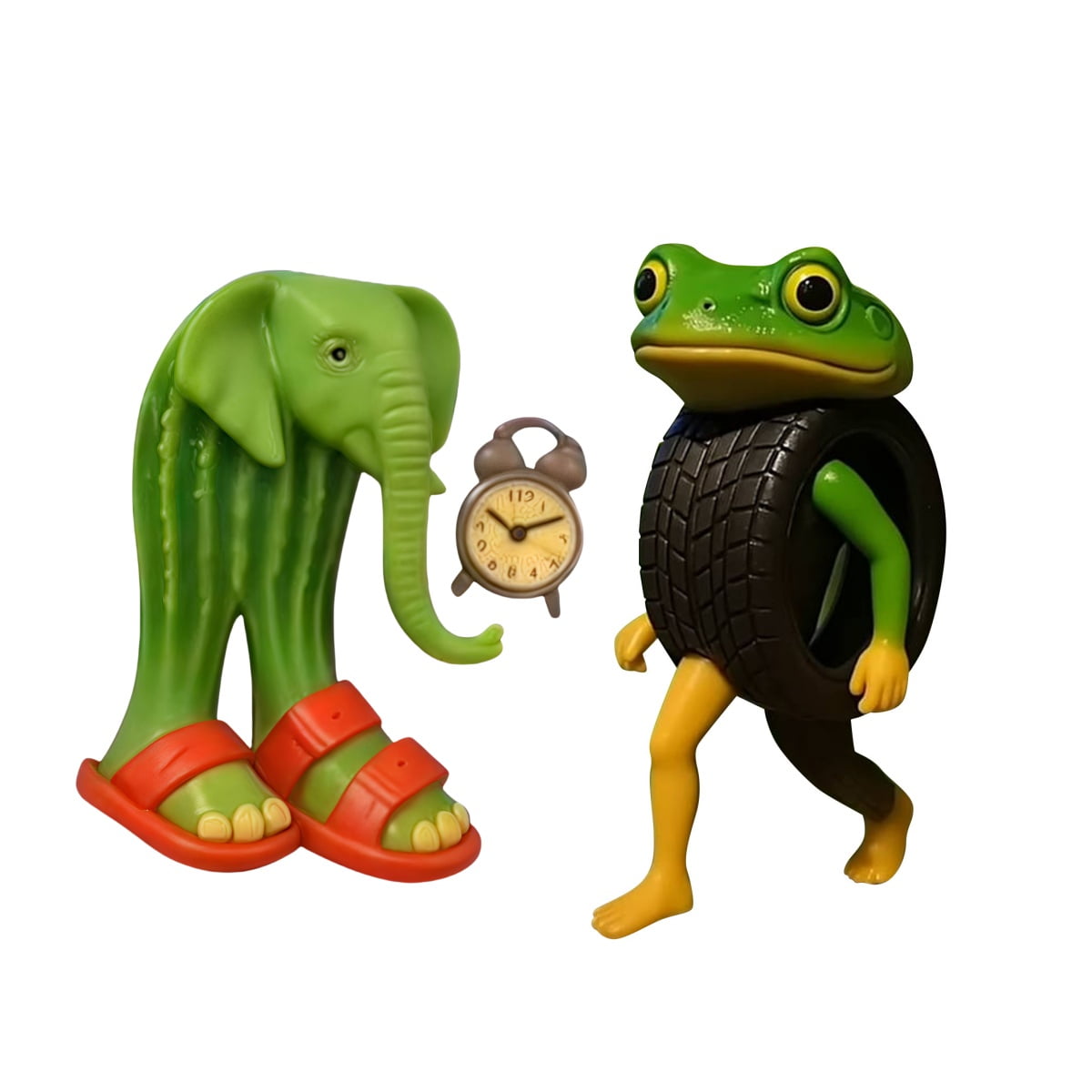 Tralalero Tralala Desk Decor, Brainrot Predatory Fish Meme Figurines ...