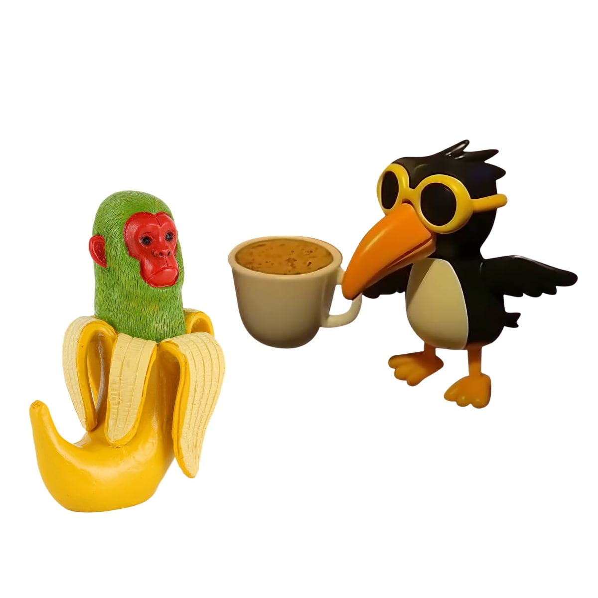 Tralalero Tralala Desk Decor, Brainrot Predatory Fish Meme Figurines ...