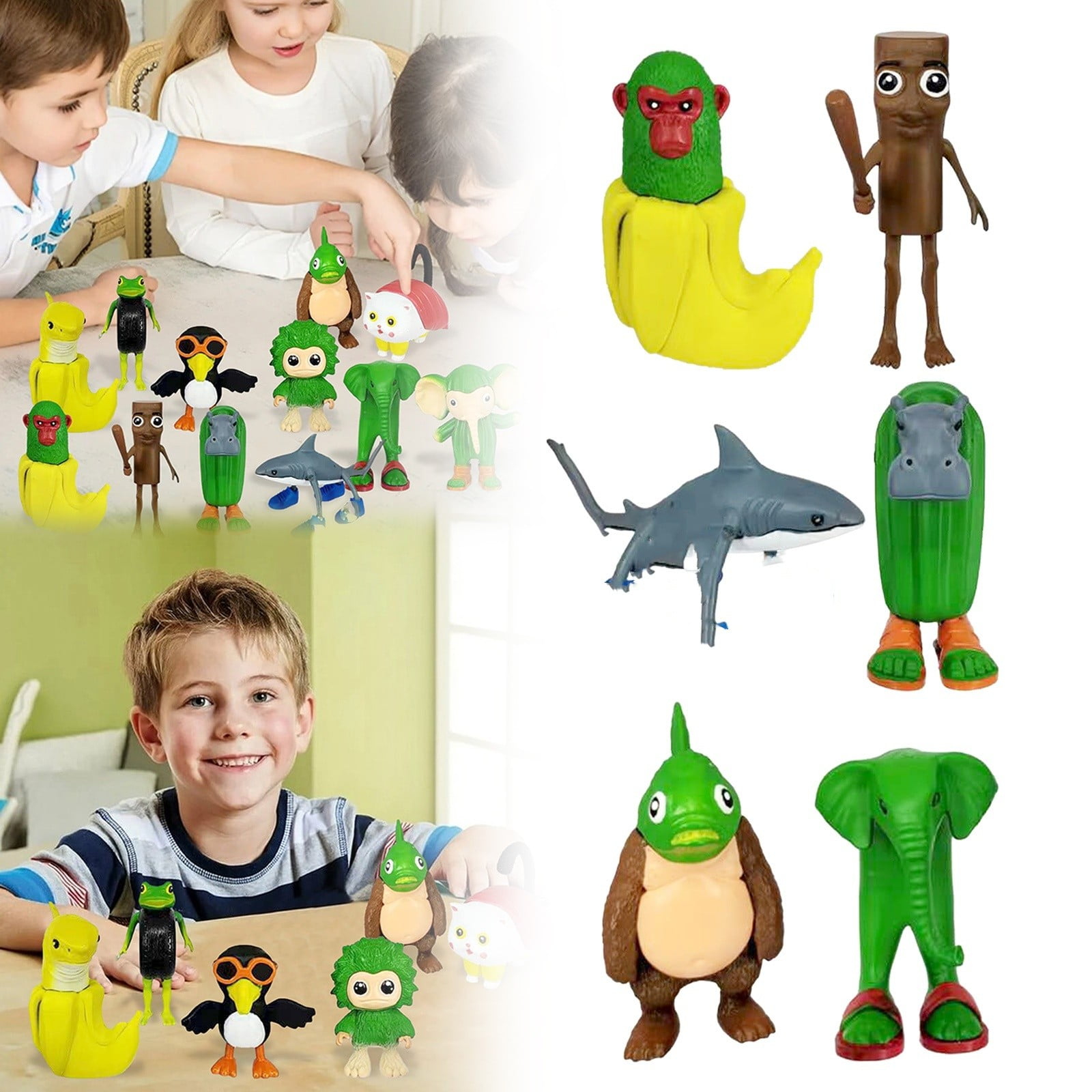 Tralalero Tralala Desk Decor Mini Toy, Italian Brainrot Meme Shark ...