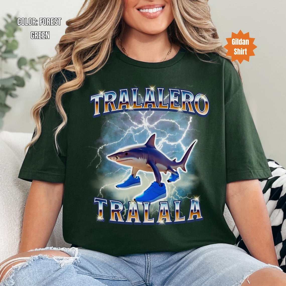 Tralalero Tralala Funny Shark Meme T-Shirt | Bootleg Rap Tee | Shark ...