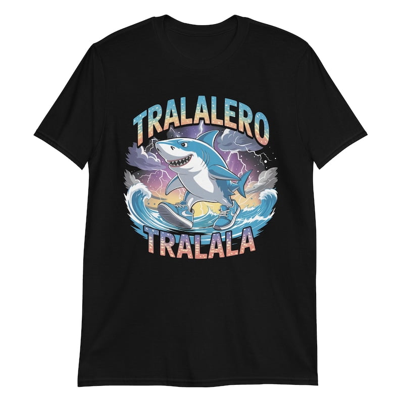 Tralalero Tralala Funny Shark Meme T-shirt | Brain Rot Shirt & Unhinged ...