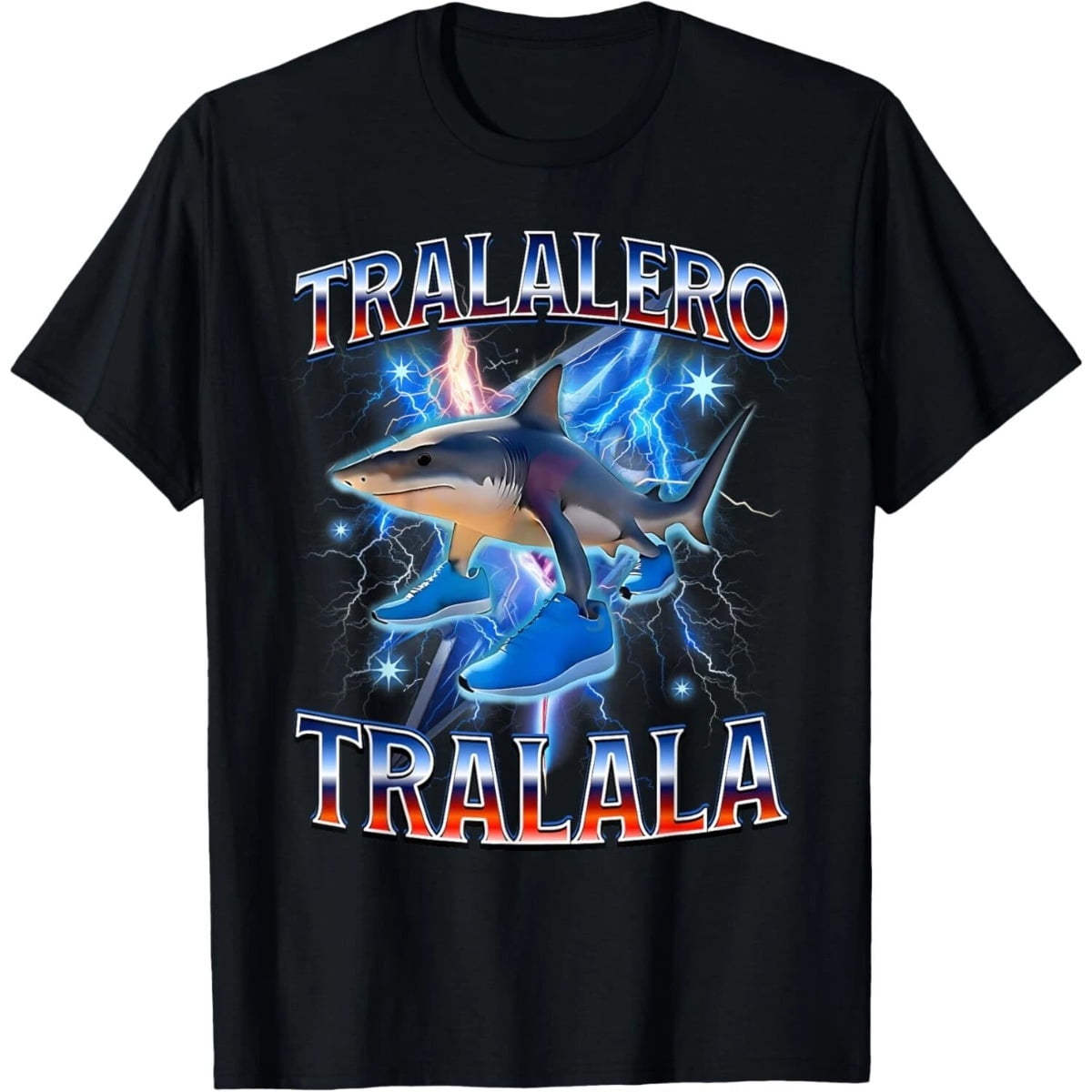 Tralalero Tralala Shark Meme Bootle T-Shirt - Walmart.com