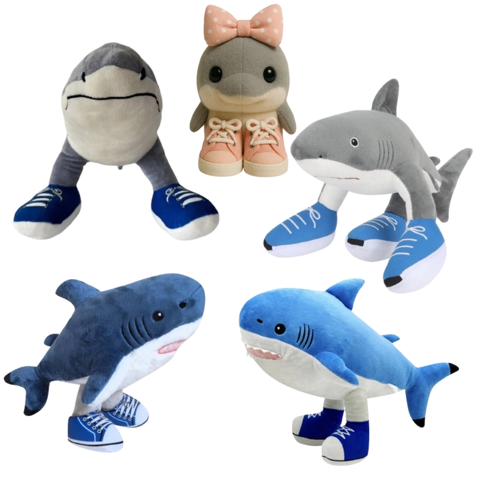 Tralalero Tralala Shark Plush,15×11.8 Inches Summer Kids Doll Toy Ideal ...