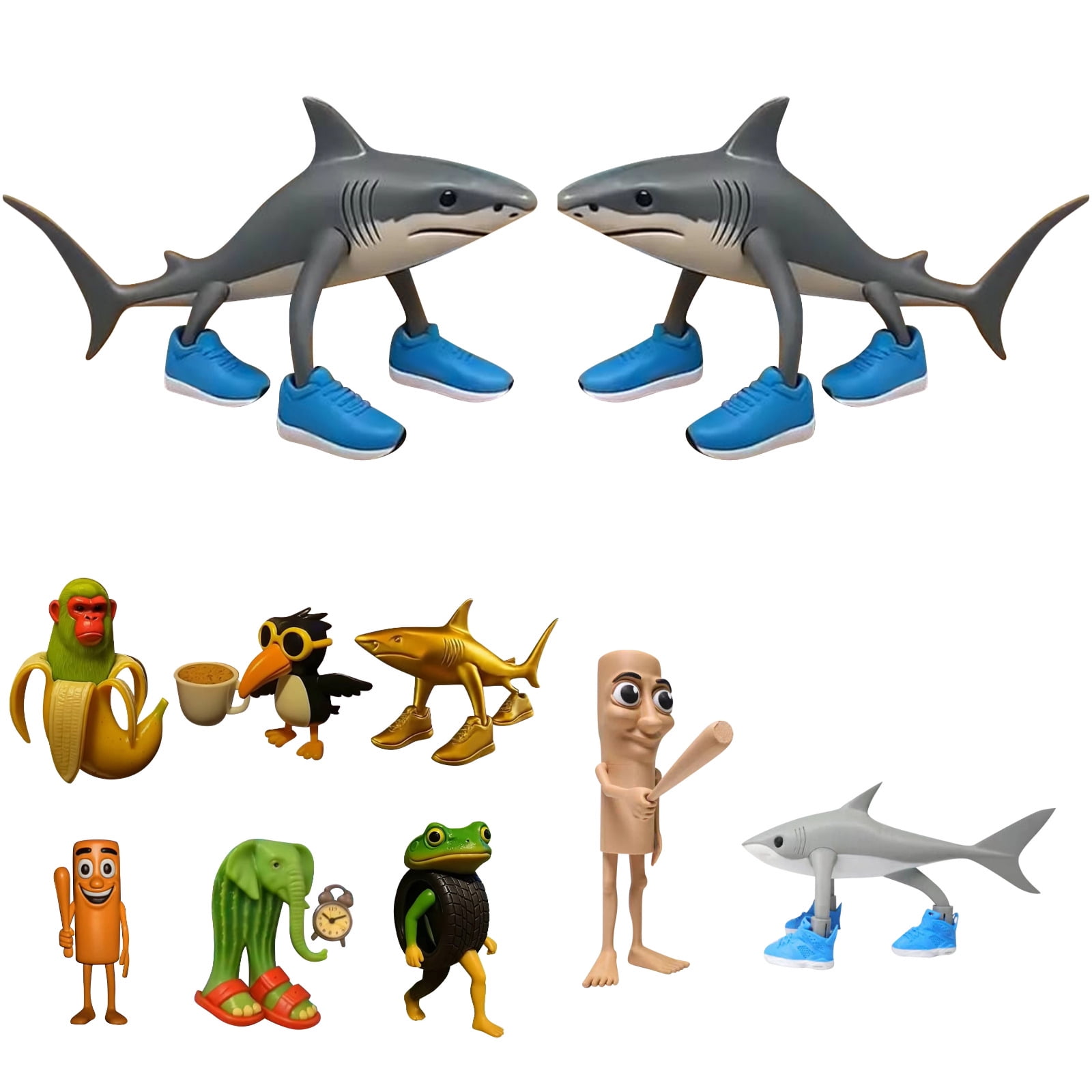 Tralalero Tralala Toys Golden Shark AI Italian Animals Tralalero ...
