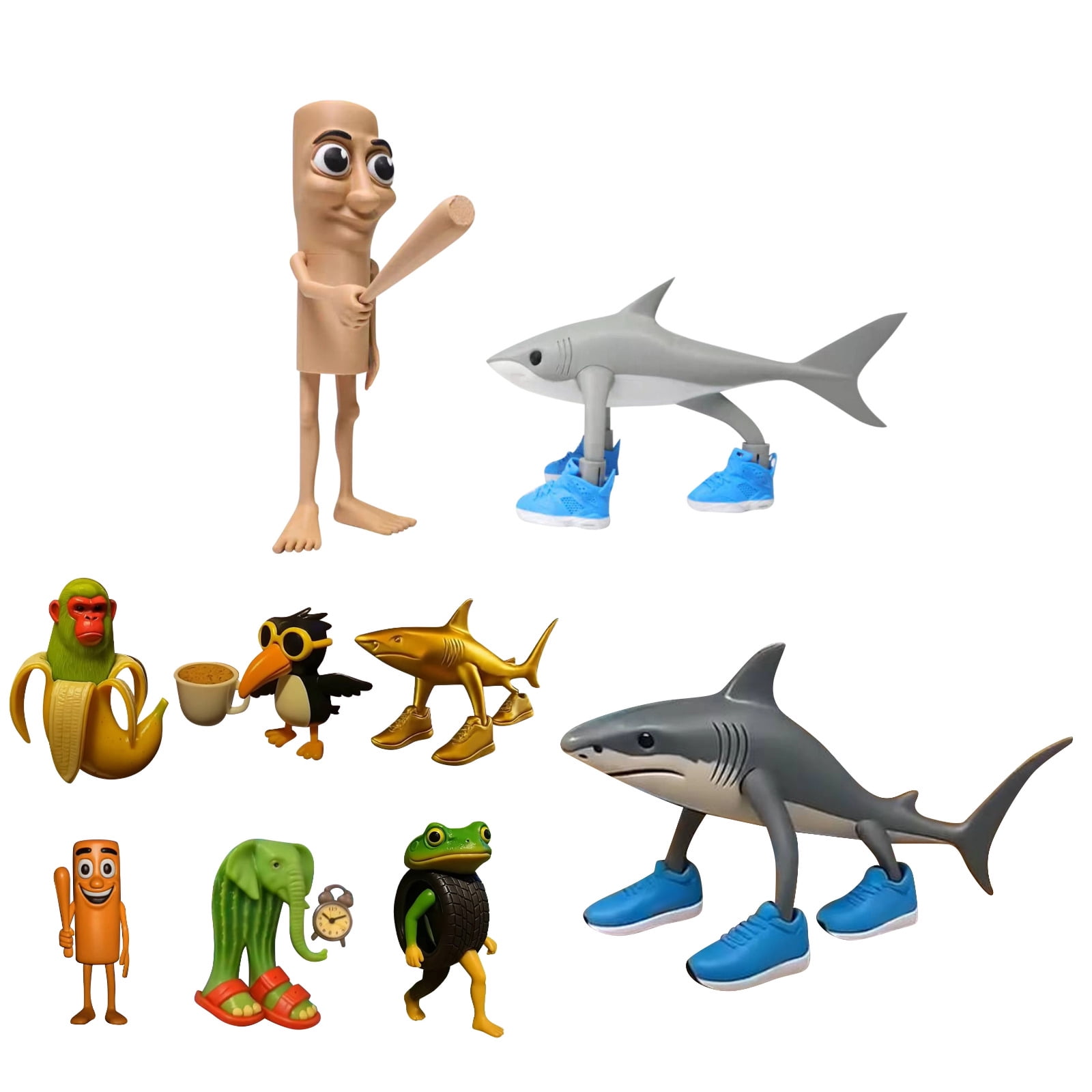 Tralalero Tralala Toys Golden Shark AI Italian Animals Tralalero ...